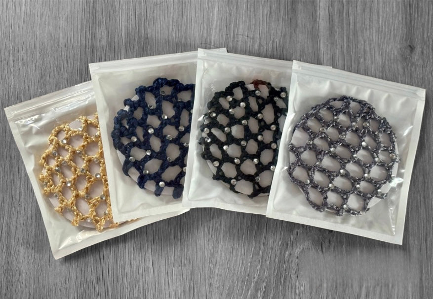 Diamante Hair Bun Net – Caballo Elite